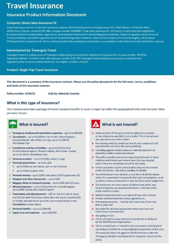 Edwards Coaches Ltd: UK and European Coach tours and Worldwide Air ...